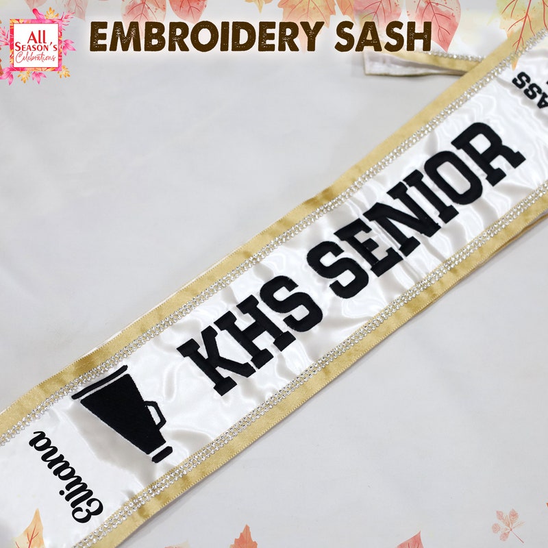 Senior Sash - Etsy