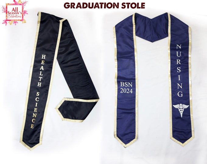 Graduation Stole Sash Your Custom Logo Graduation Sash Stole ...
