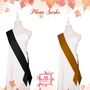 Plain Blank Sashes - 10, 25, 50 & 100 Packs Plain Sash Blank Sash ...