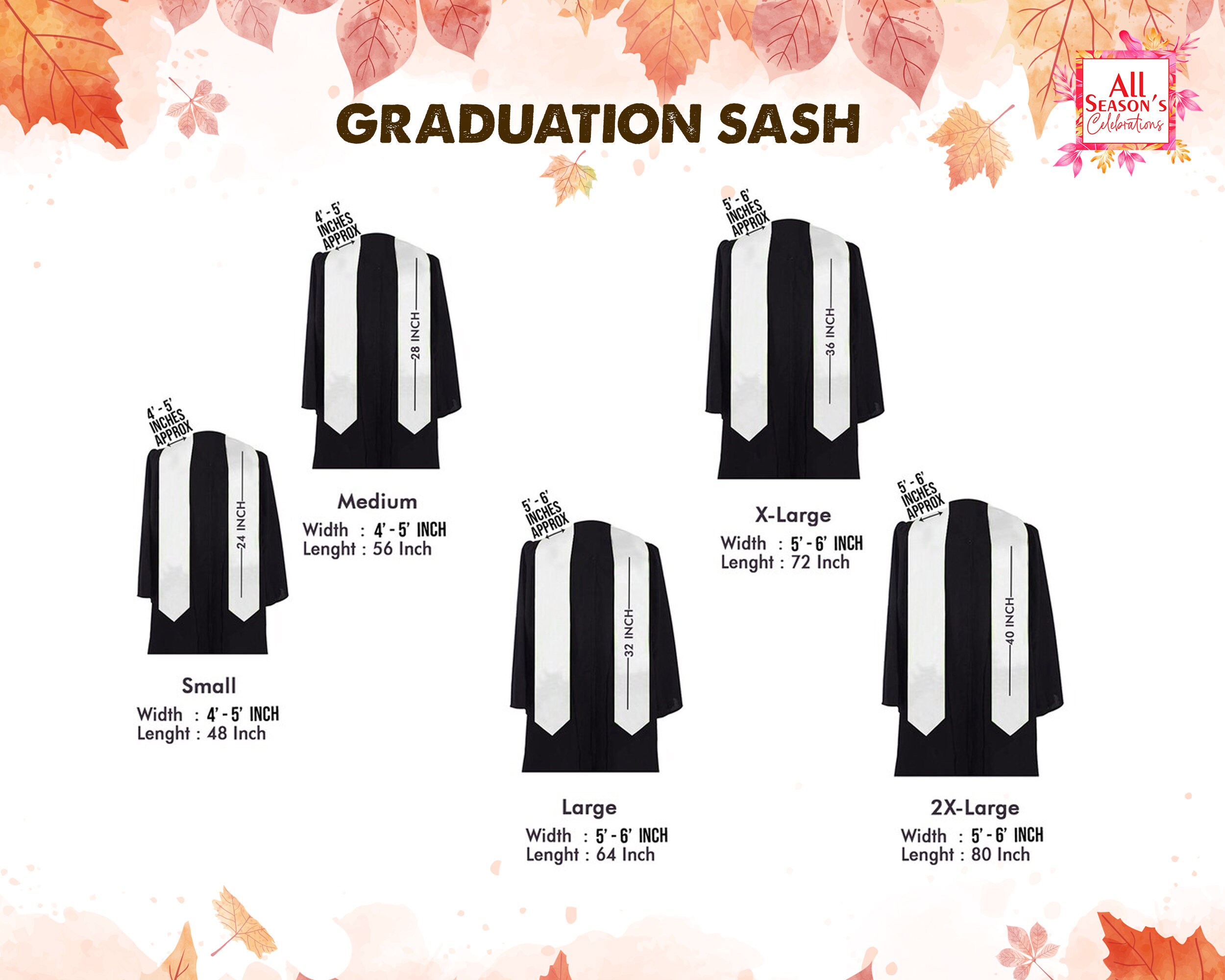 Customized Graduation Sash - Graduation Sash - Personalized College ...