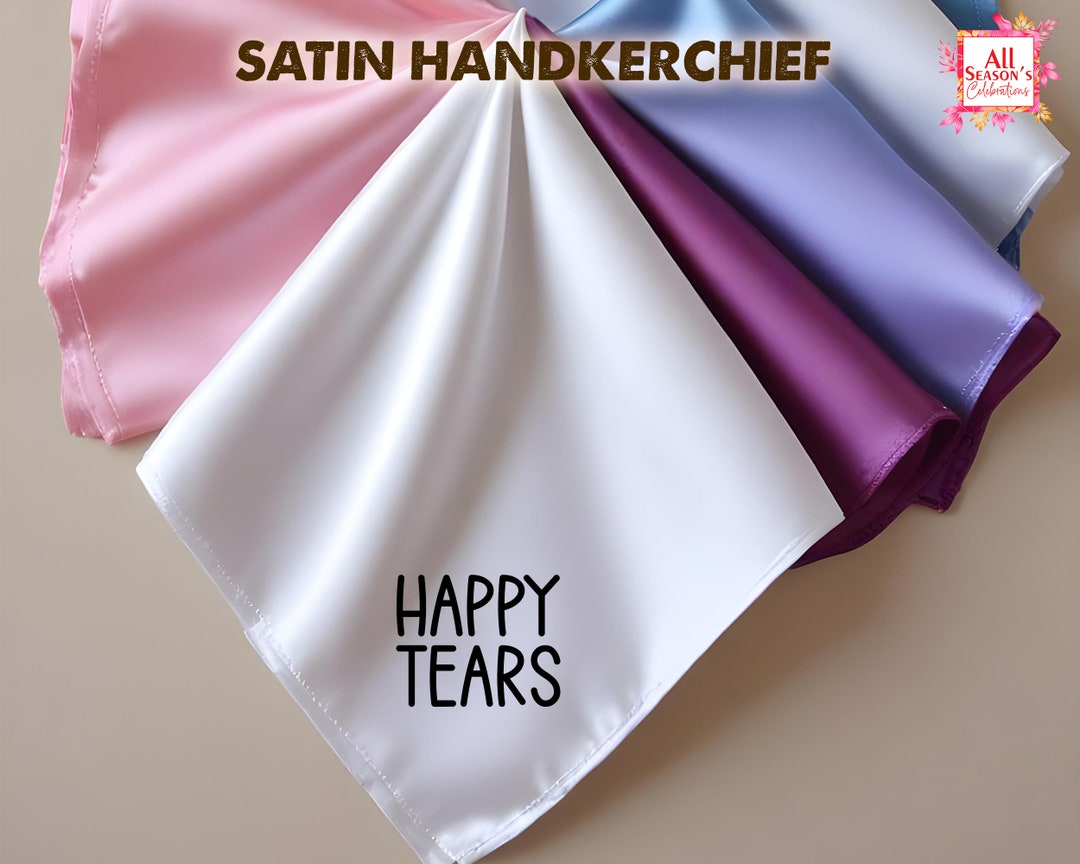 Your Design Handkerchiefs Bridal Satin Handkerchief Personalized Satin ...