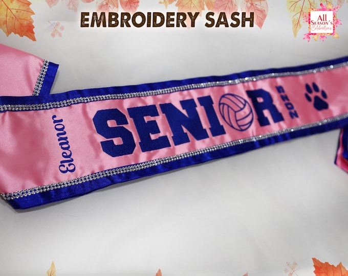 Dance Senior Sash - Senior Night Sash - Dance Senior Sash 2026 - Wide ...