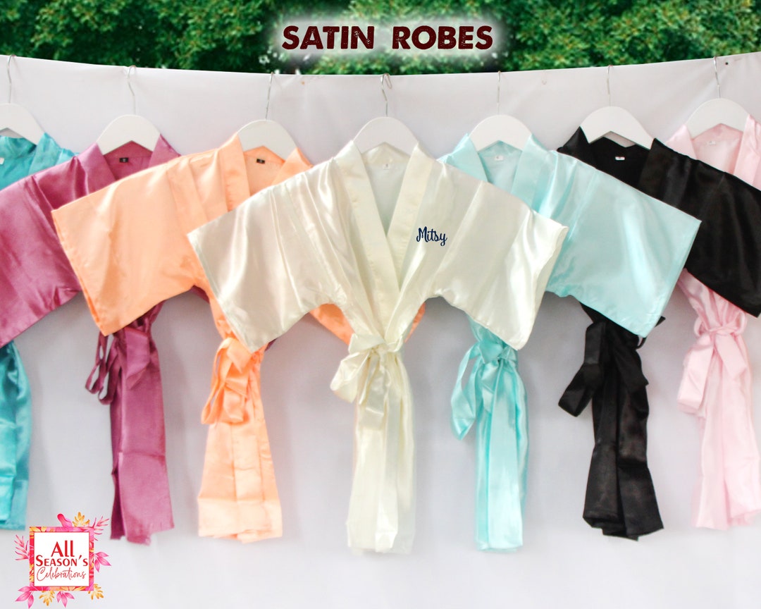 Customized Bridesmaids Robes Set | Bride Robe | Burnt Orange Bridesmaid ...