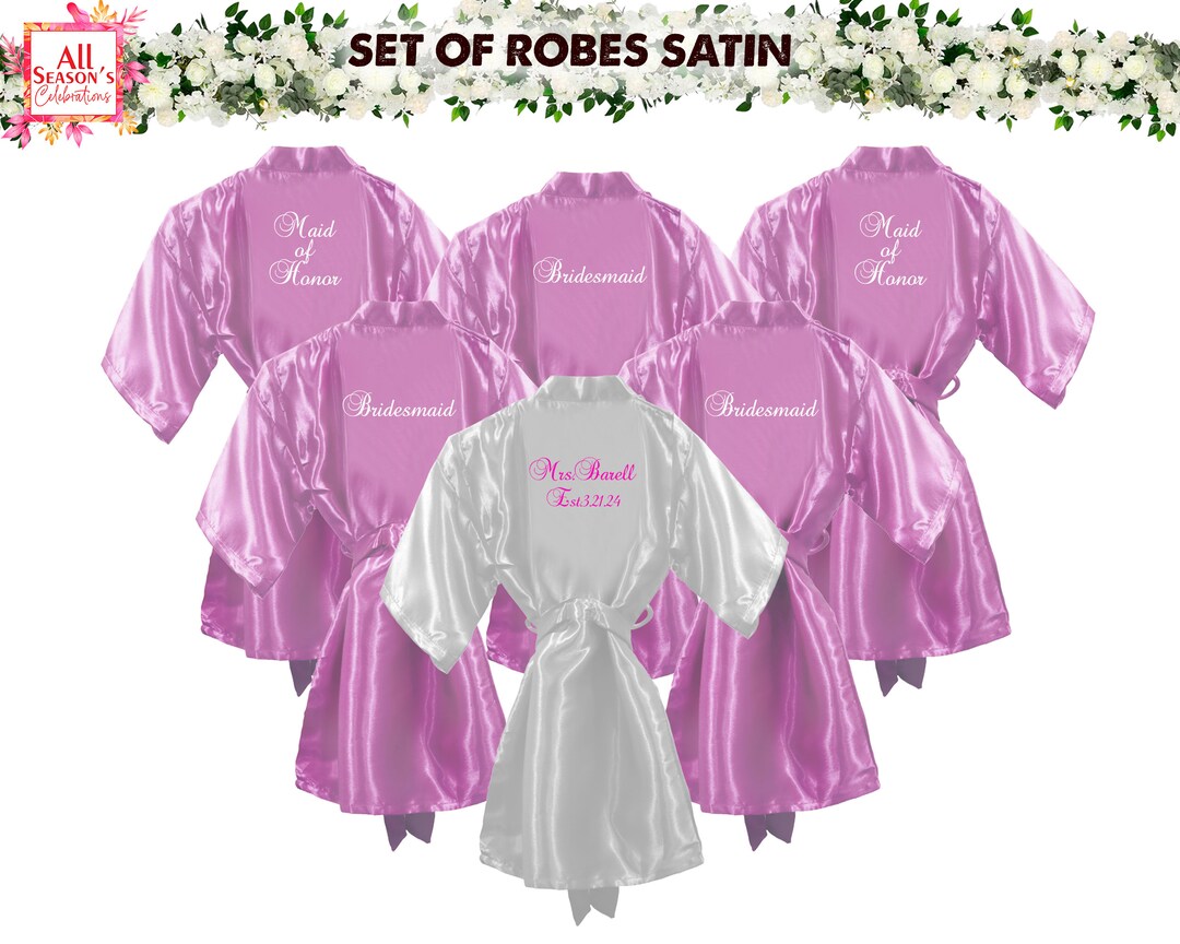 Personalized Robes Bridal Robes Customize Robe Custom Robe Customized ...