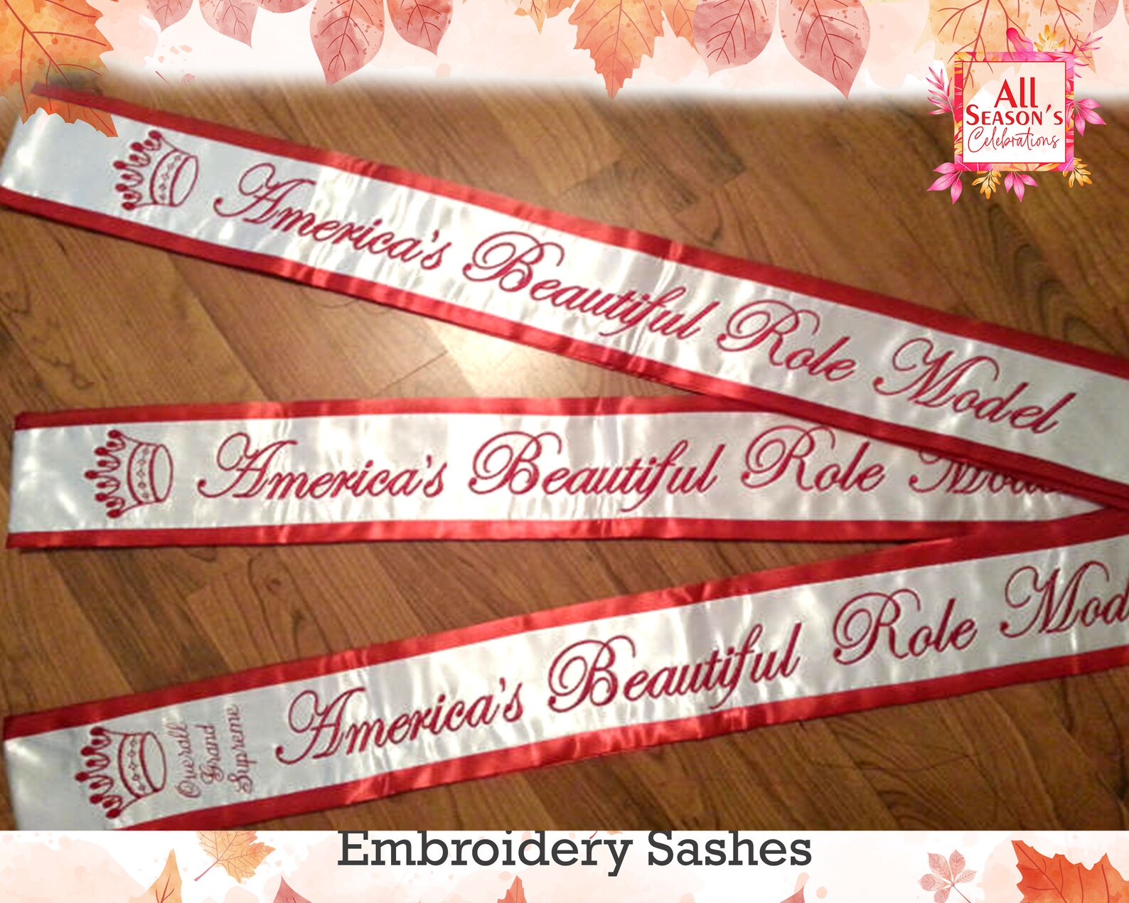 Personalized Embroidery Lace Sash Custom Lace Sash Lace Sash - Etsy