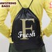 Personalized Name Drawstring Bag Customize Drawstring Custom Gym ...