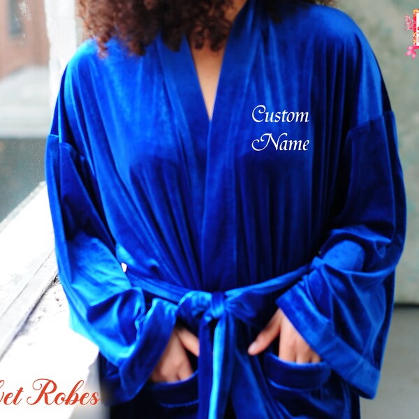 Silk Velvet Robe - Etsy