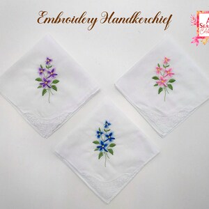 Custom Embroidery Handkerchiefs Personalized Lace Hanky - Etsy