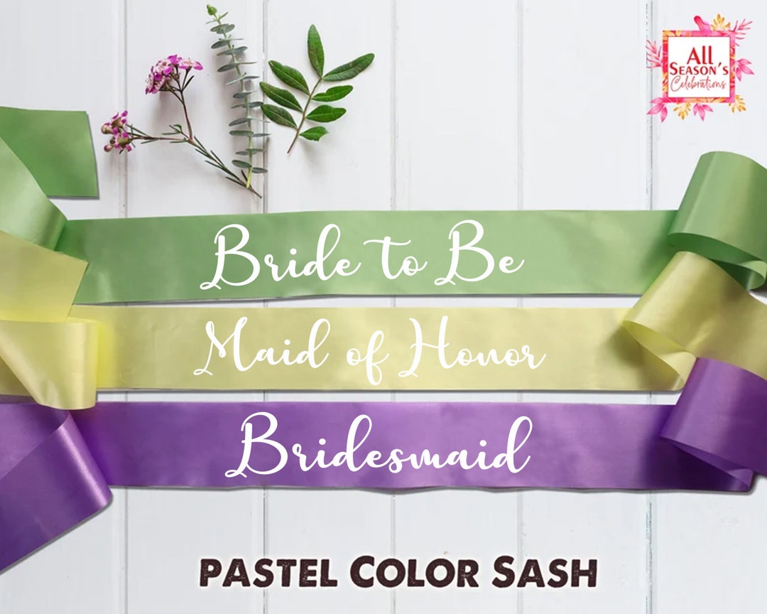 Customized Sash Bridal Sash Personalized Sash Your Text Sash Bridal ...