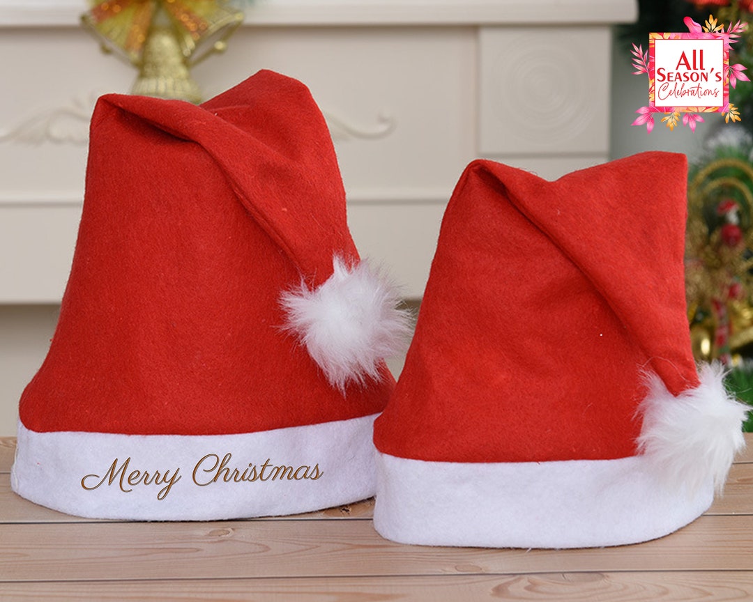 Custom Xmas Santa Hat Personalized Santa Hat With Name - Etsy