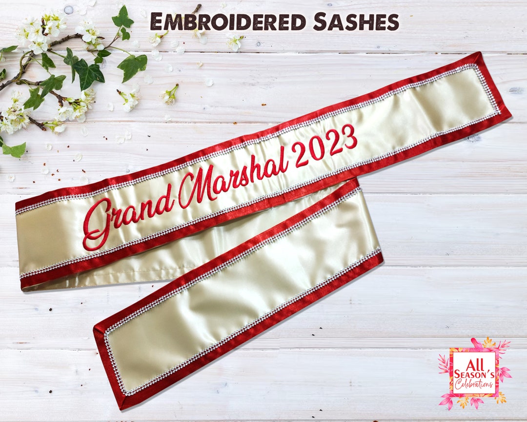 Personalized Embroidery Lace Sash Custom Lace Sash Lace Sash Customize ...