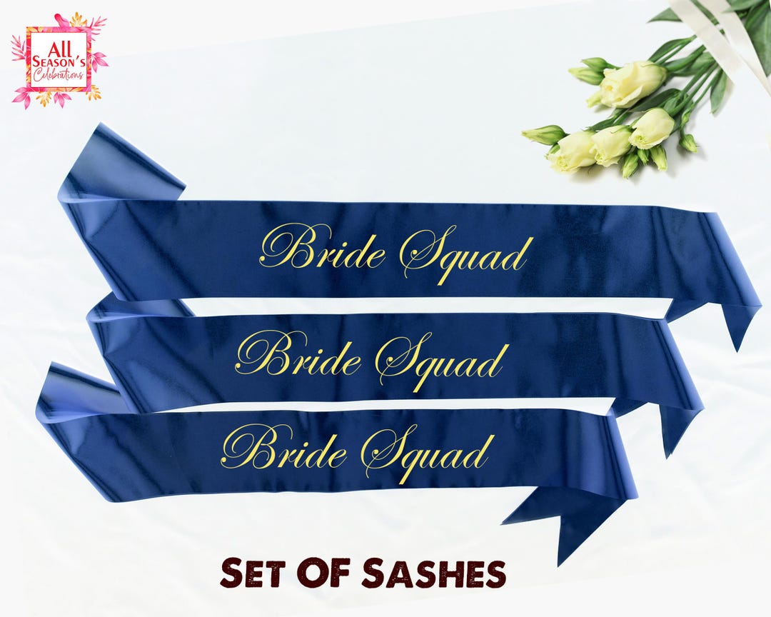 Customized Set of Sash Personalized Sash Your Text Sash Bridesmaid Sash ...