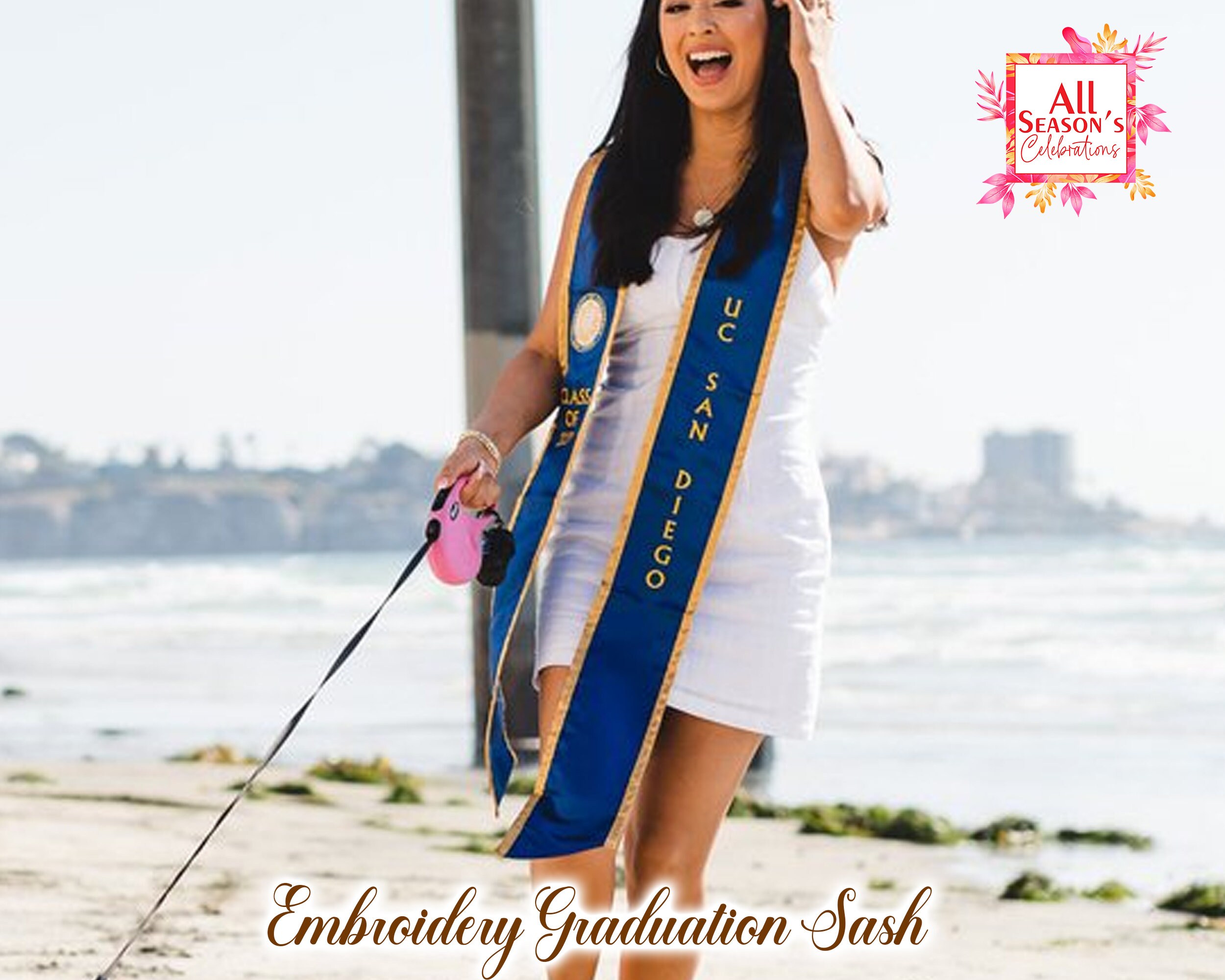 Customized Embroidery College Graduation Sash Grad Sash Gift - Etsy