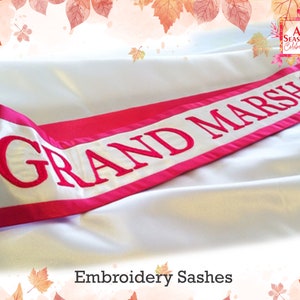 Personalized Embroidery Lace Sash Custom Lace Sash Lace Sash Customize ...
