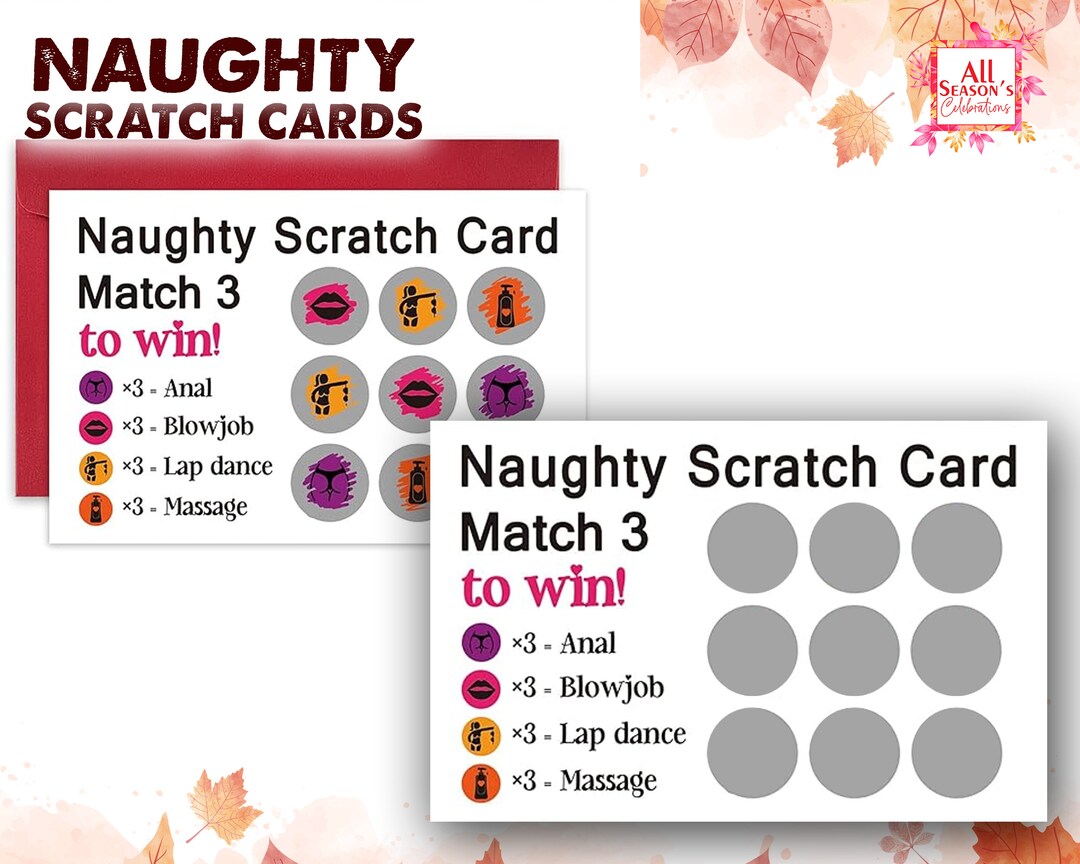 Scratch Card Date Night Scratch Card Birthday Gift for Him Scratch off ...