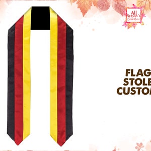 Country Flag Stoles - Mixed & Match Flag Graduation Stole - Your ...