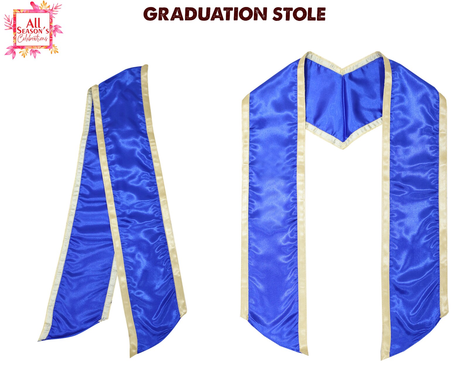 Customized Embroidery College Graduation Sash, Grad Sash, Gift for ...