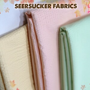 Seersucker Striped Cotton Blend Seersucker Seersucker Fabric by the ...