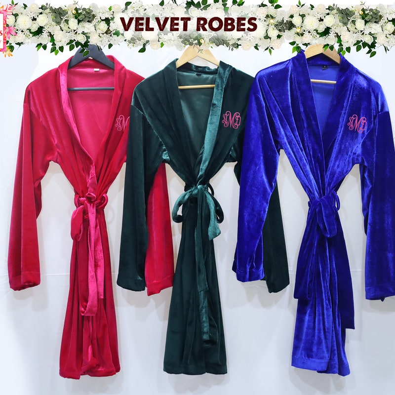 Silk Velvet Robe - Etsy