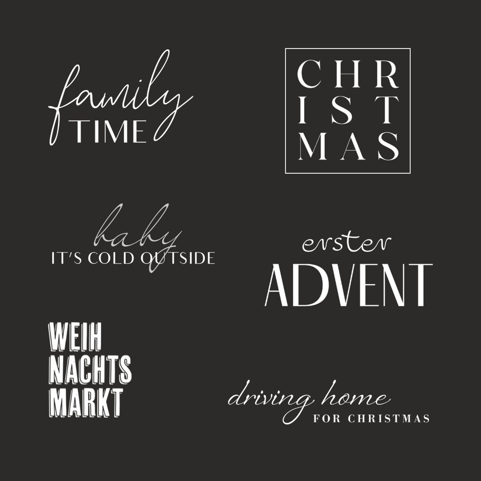 Instagram Story Sticker - Christmas Collection - Etsy