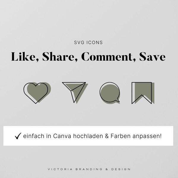 Canva Social Media Icons - Etsy