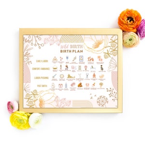 Visual Birth Plan L Natural Birth Template L Labor and Birth ...