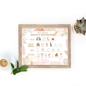 Gentle C-section Birth Plan L Visual Birth Plan L Birth Plan Template ...