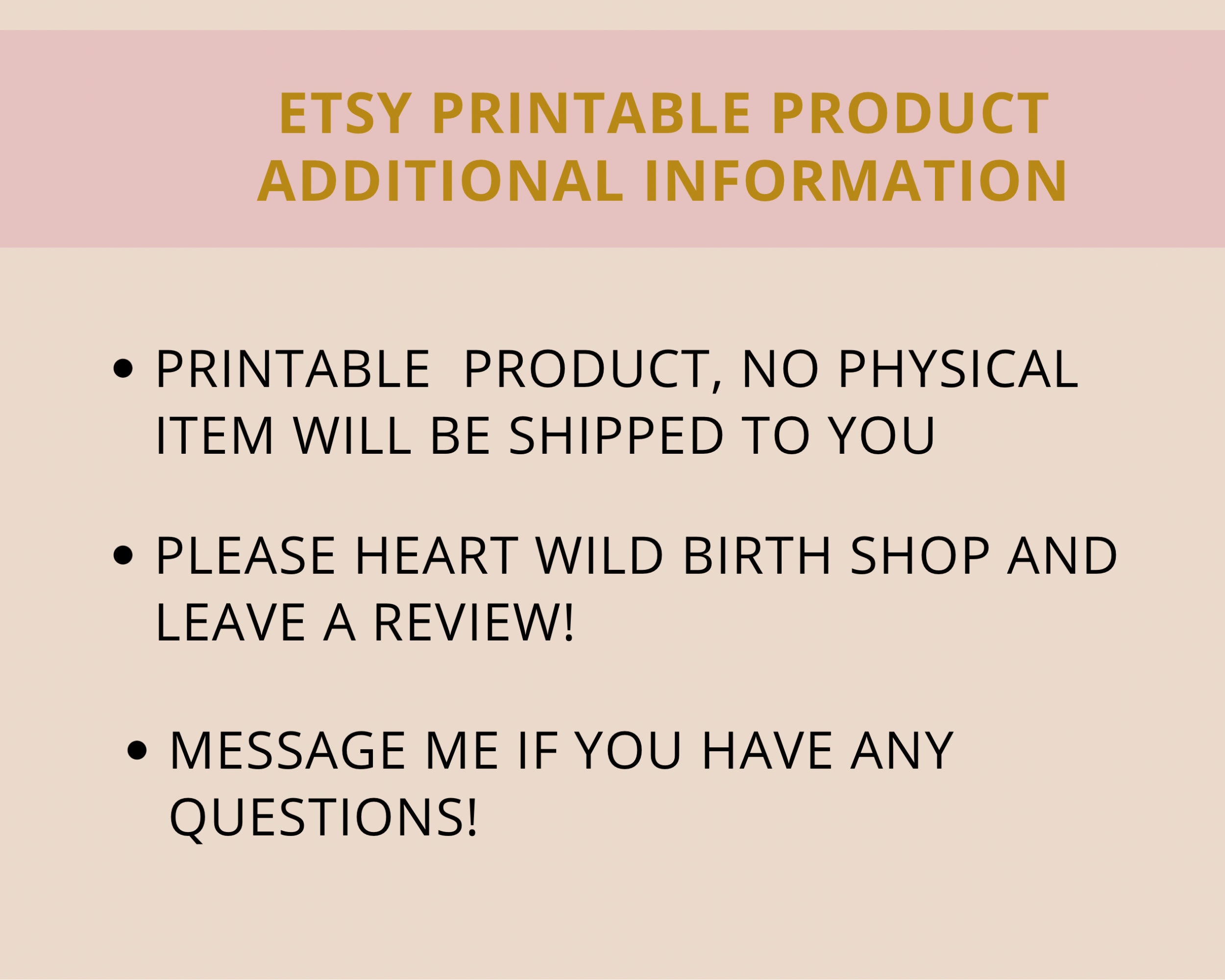 Printable Birth Template L VBAC Birth Plan L Labor and Delivery Tools L ...