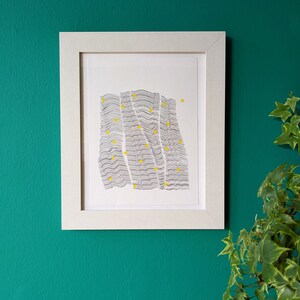 Abstract Ink Drawing/collage - Etsy