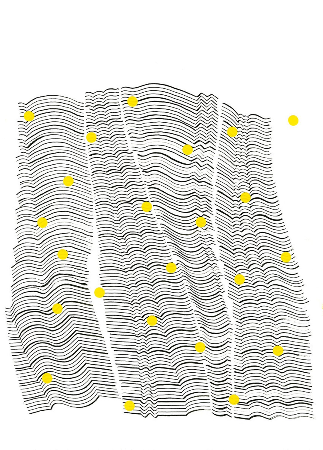 Abstract Ink Drawing/collage - Etsy