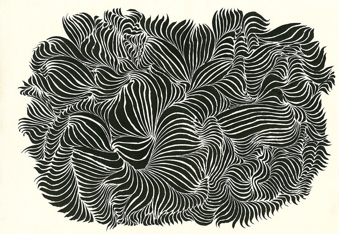 Abstract Indian Ink Painting - Etsy