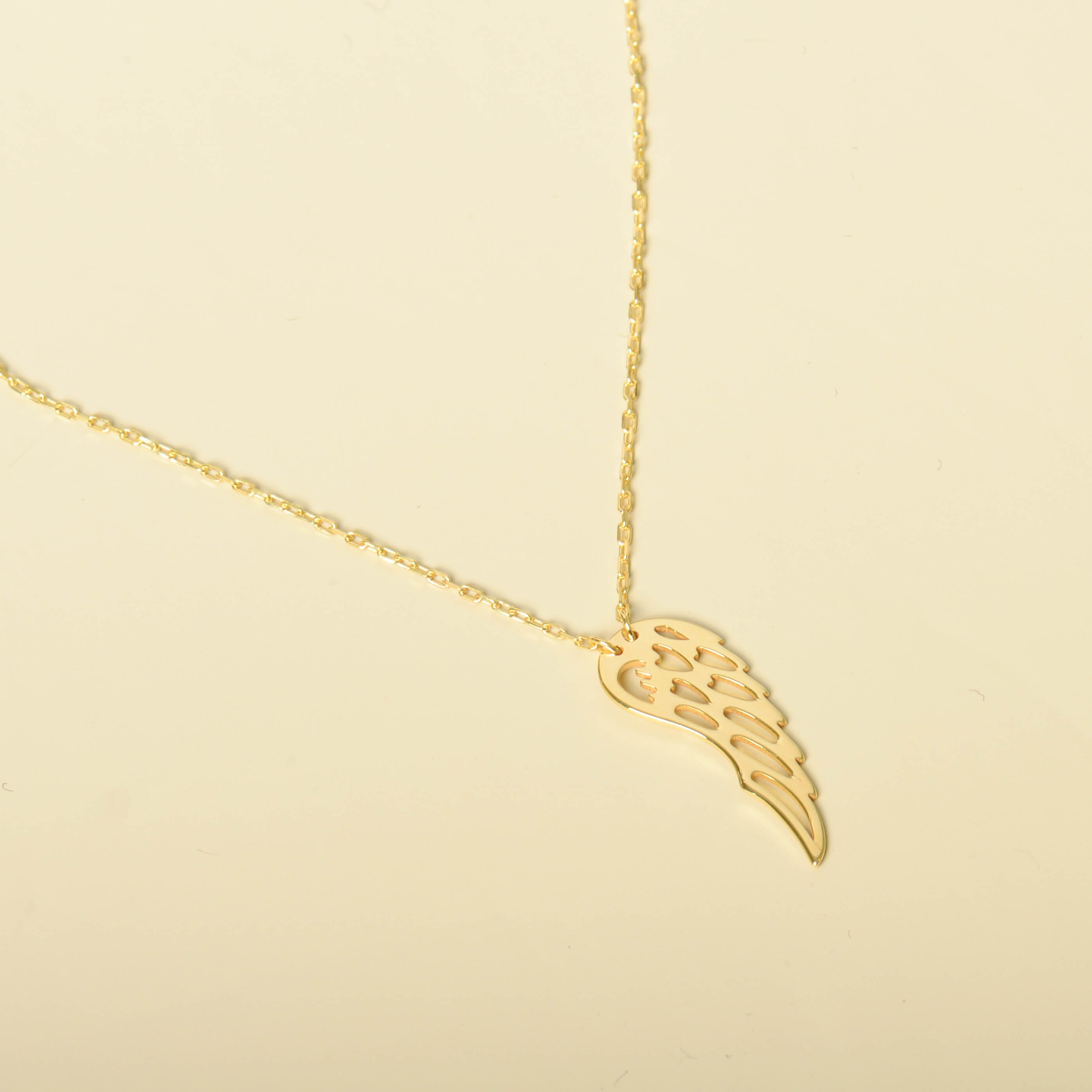 One Wing Necklace, Single Wing Necklace, Angel Wing Pendant, Guardian ...