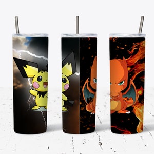 Pokemon, 20oz Skinny Tumbler Sublimation Pokemon Print PNG File Digital ...
