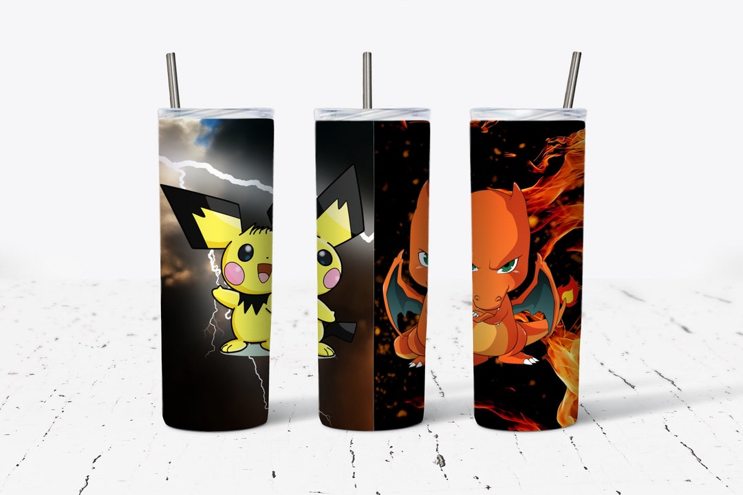 Pokemon, 20oz Skinny Tumbler Sublimation Pokemon Print PNG File Digital ...