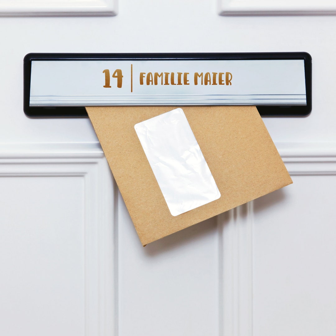 Sticker Mailbox - House Number - Family Name - Street - Personalized ...