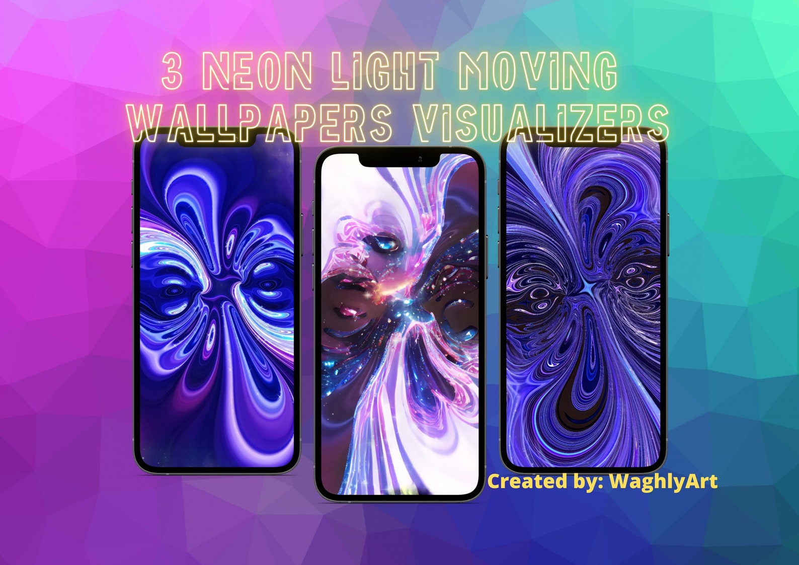 3 Live Moving Wallpaper Glitter Lighting Visualizer Aesthetic for ...