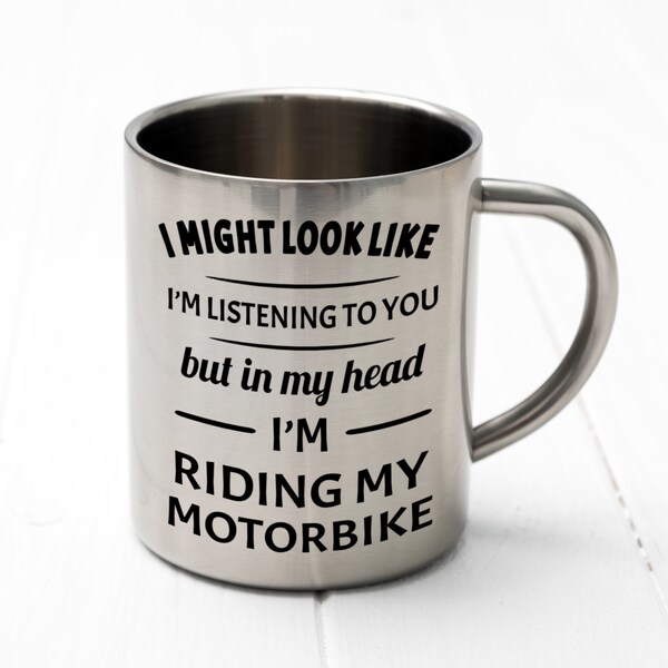 Funny Motorcycle Mug - Etsy