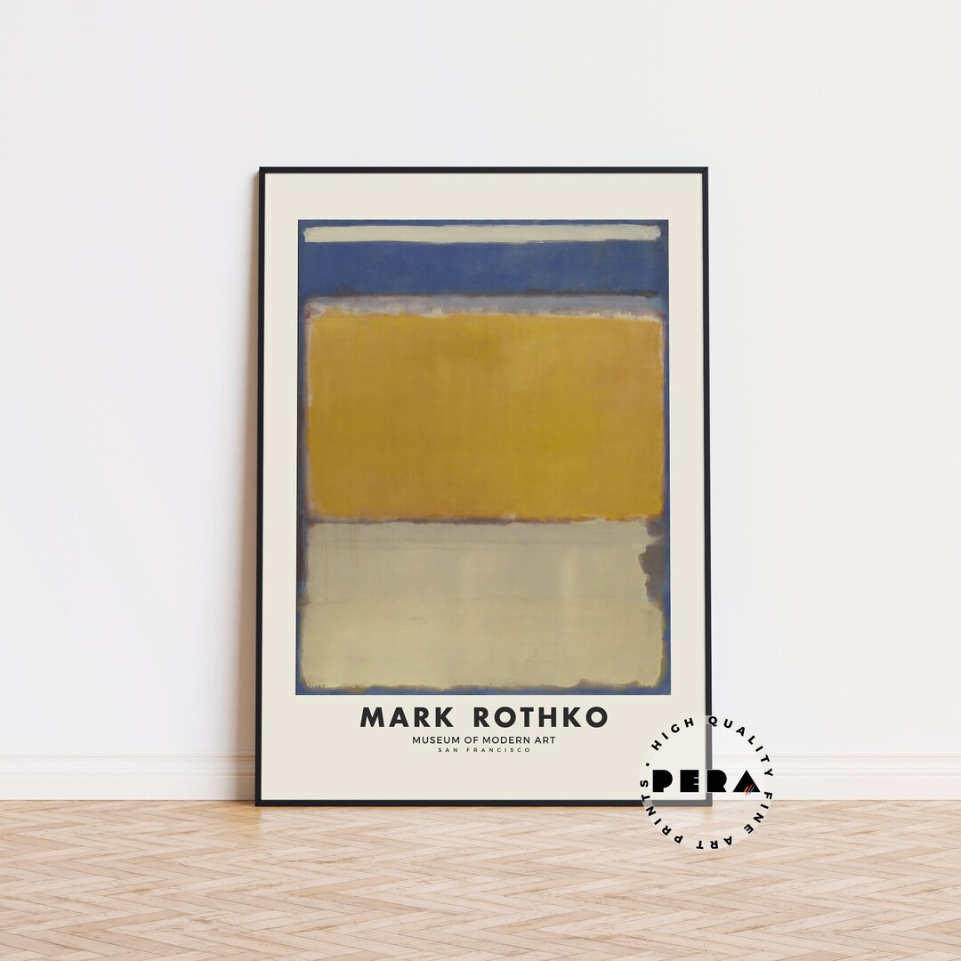 Mark Rothko Exhibition Poster, Mark Rothko Art Poster, Museum Print ...
