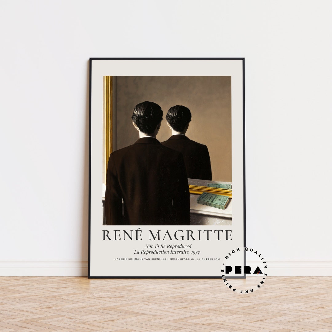 Rene Magritte Print, Not to Be Reproduced 1937, Magritte Art ...