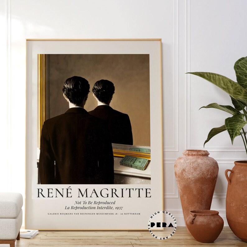 Rene Magritte Print, Not to Be Reproduced 1937, Magritte Art ...