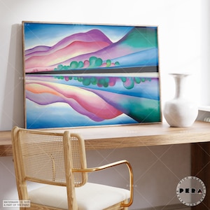 Georgia O'keeffe, Lake George Reflection 1921, Famous Art, O'keeffe Art ...