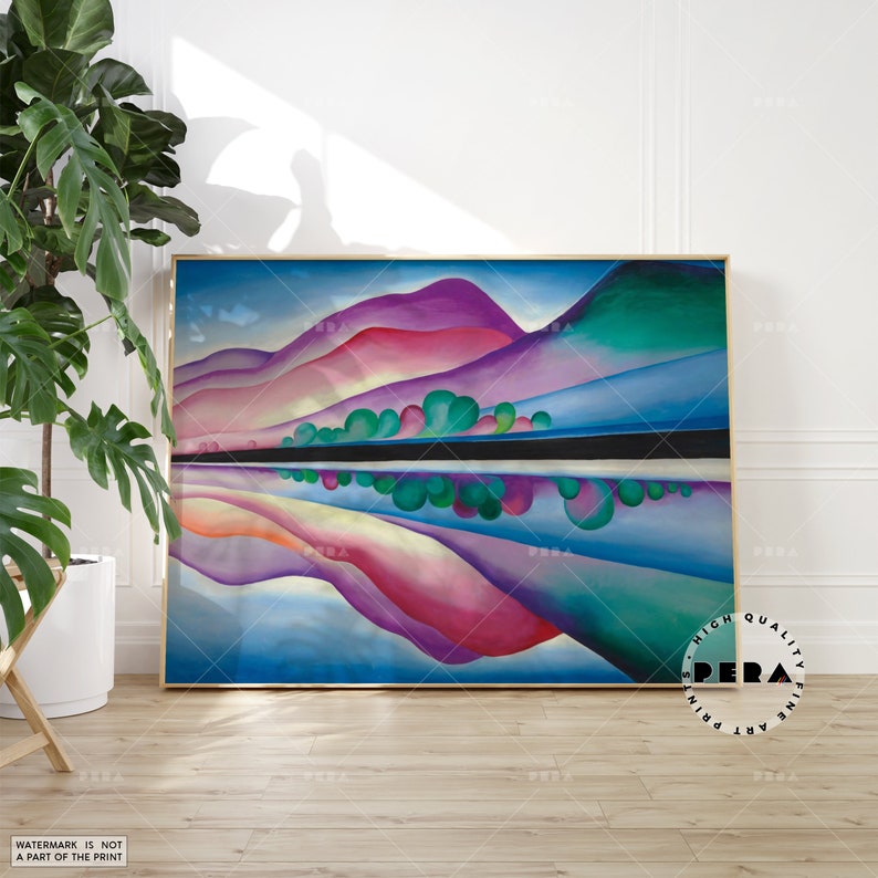 Georgia O'keeffe Lake George Reflection 1921 Famous Art - Etsy
