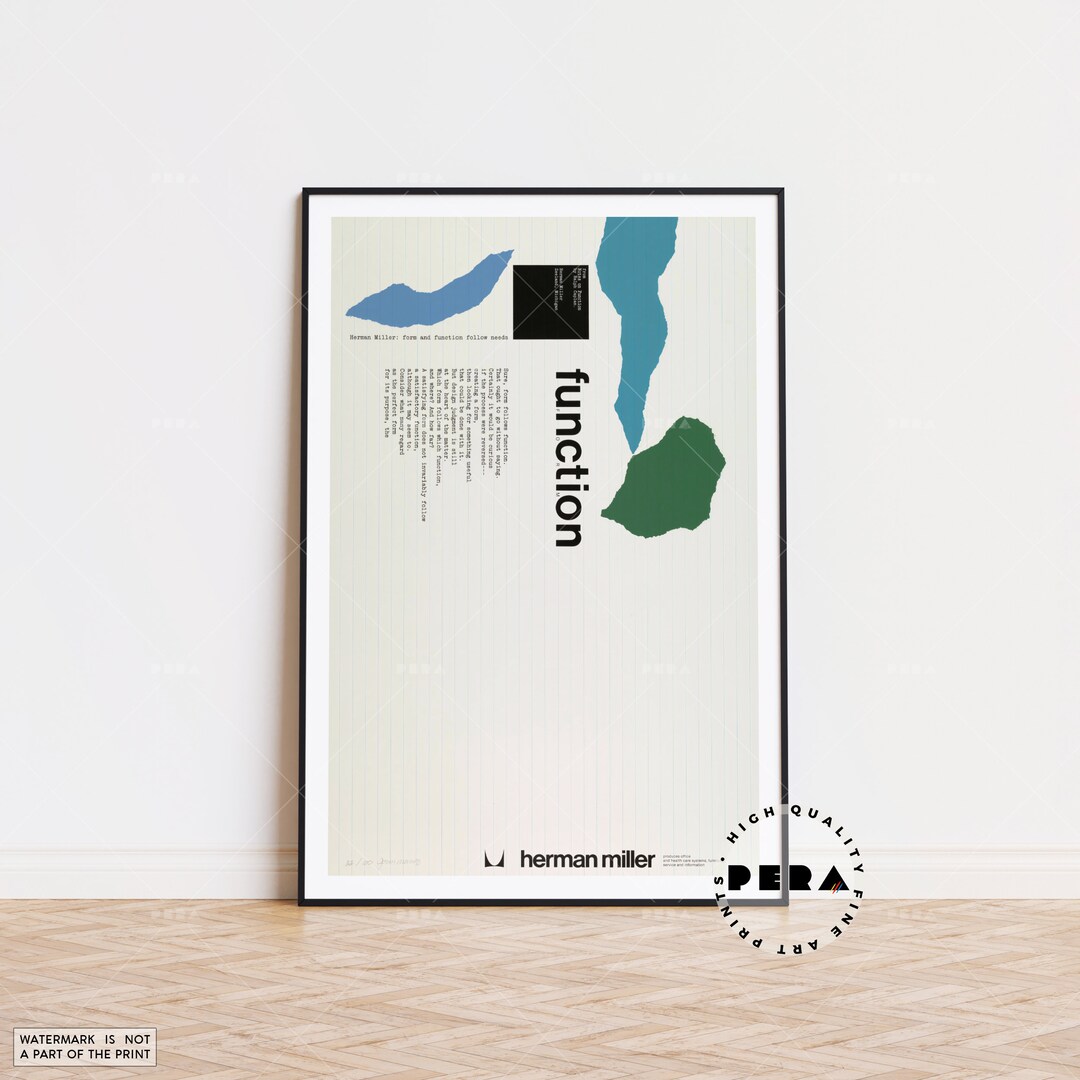 Herman Miller Poster, John Massey, 1931, Mid-century Modern Wall Art ...