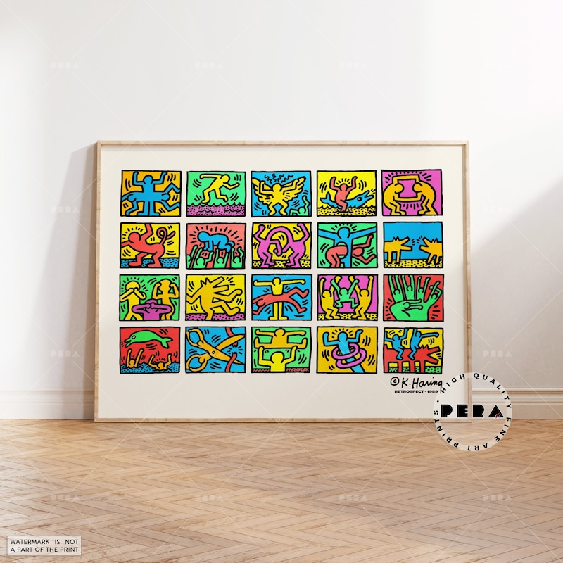 Keith Haring Wall Set 3 - Etsy