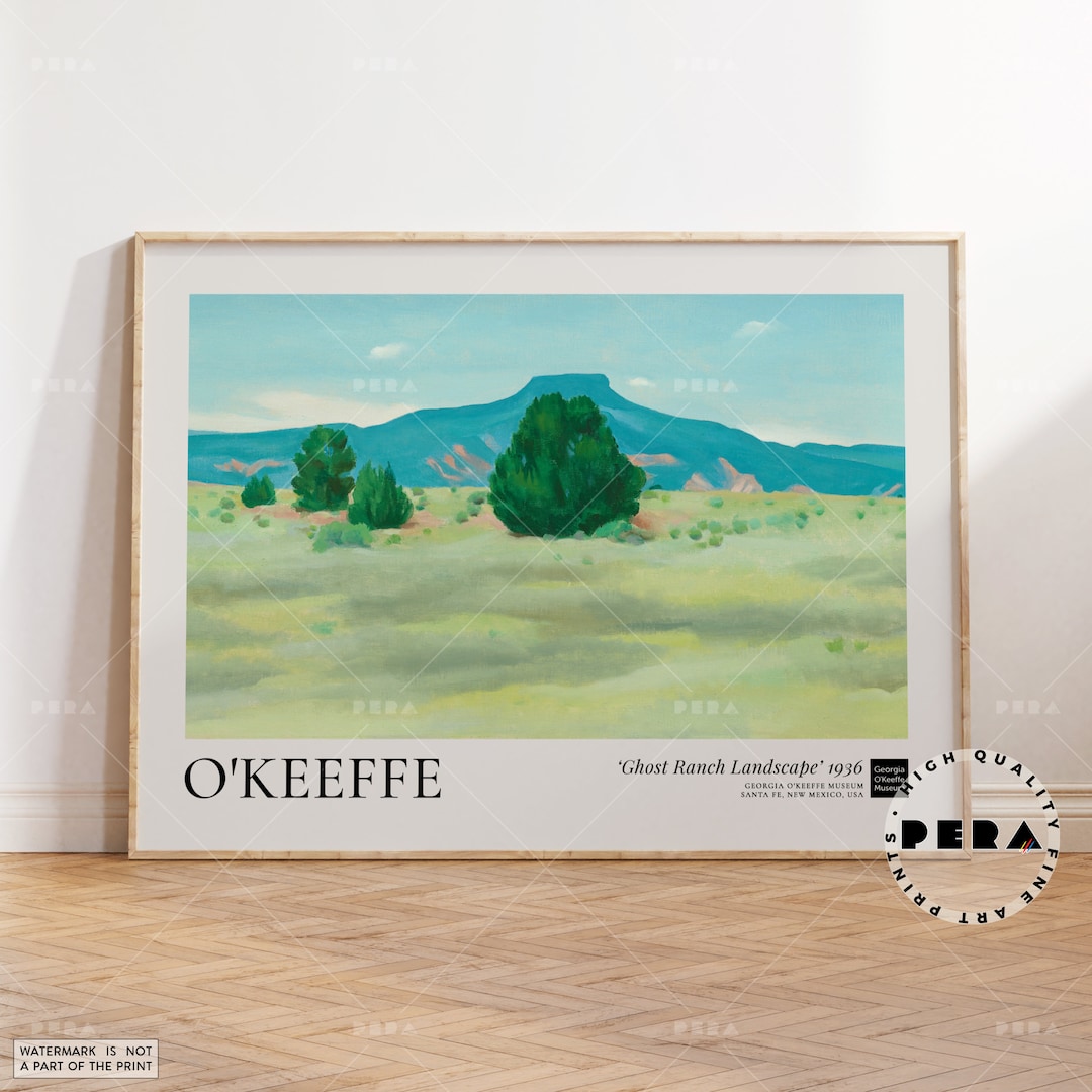 Georgia O'keeffe, Ghost Ranch Landscape 1936, Famous Art, O'keeffe Art ...