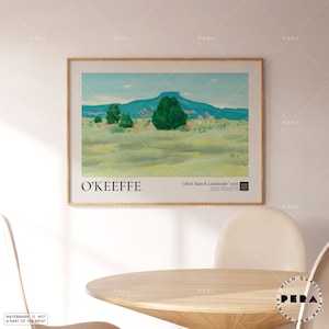 Georgia O'keeffe, Ghost Ranch Landscape 1936, Famous Art, O'keeffe Art ...