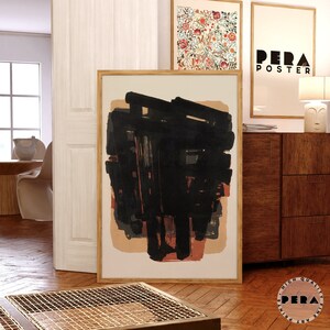 Soulages Poster, Pierre Soulages, Modern Poster, Minimalist Print ...