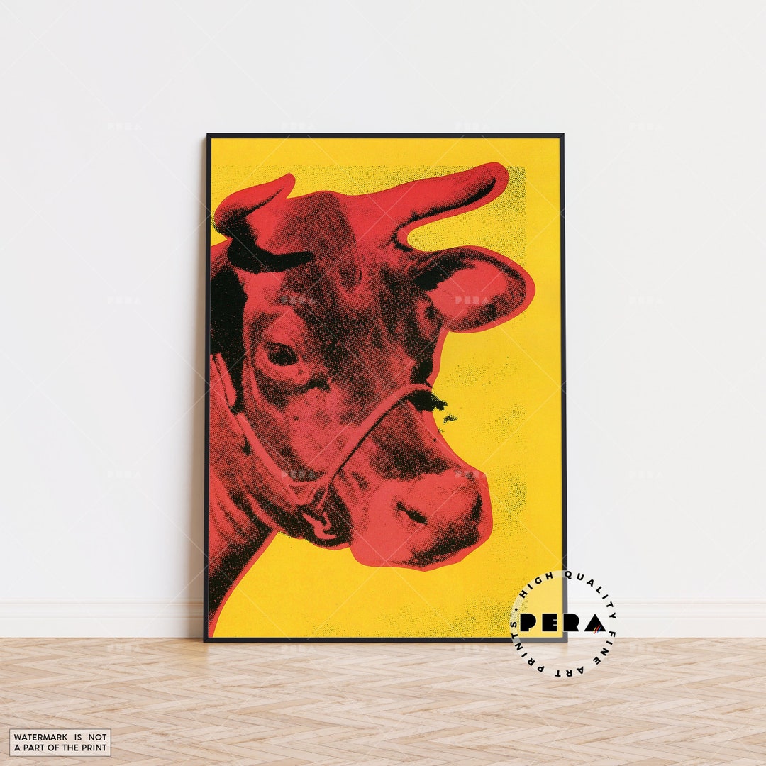 Andy Warhol, Cow 1966, Andy Warhol Print, Pop Art, Retro Poster, Modern ...