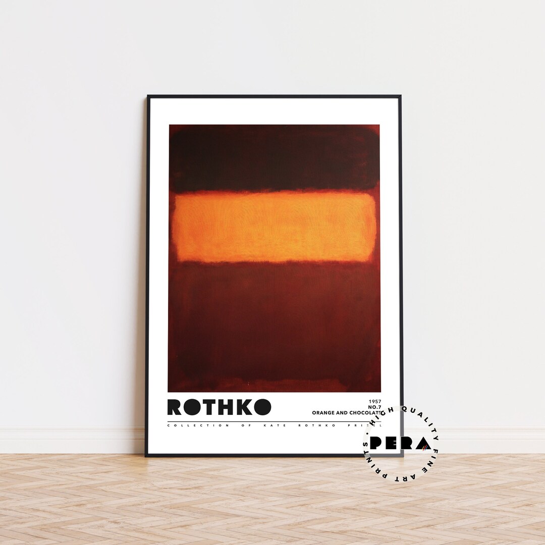 Mark Rothko Exhibition Poster, Mark Rothko Art Poster, Museum Print ...