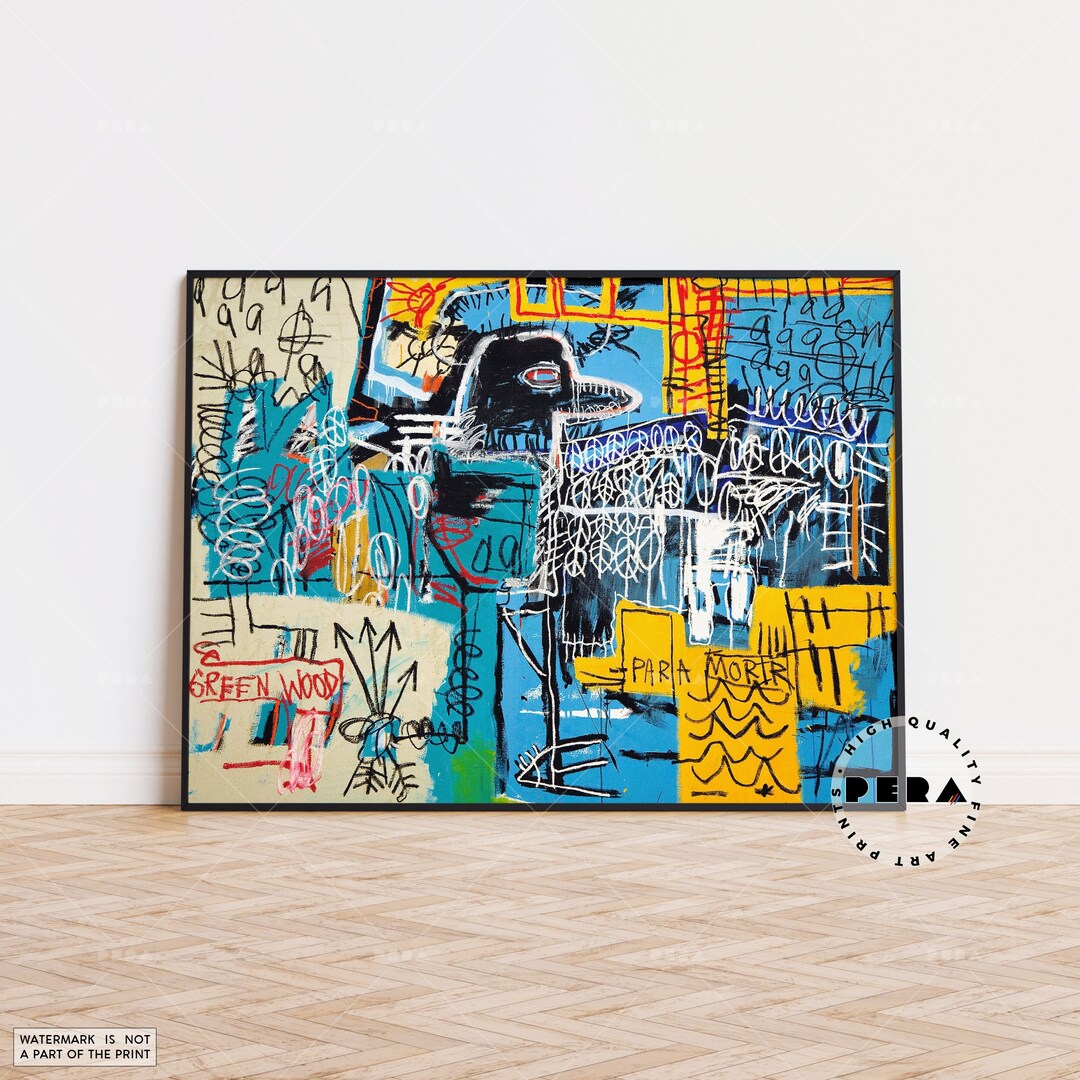 Jean Michel Basquiat, Basquiat Print, Street Art, Basquiat Bird on ...